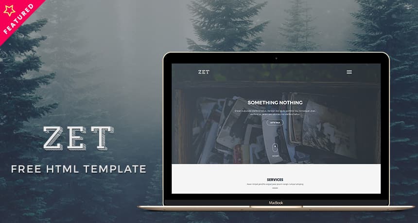 Zet - Free One Page Template HTML | Free HTML5 Templates