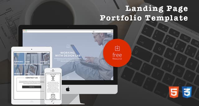 Free Landing Page Portfolio Template | Free HTML5 Templates