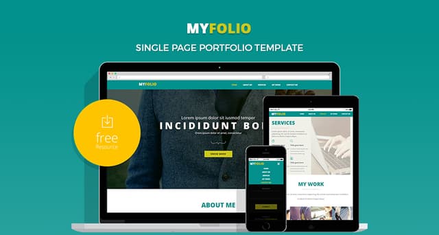 Single Page Portfolio Website Template | Free HTML5 Templates