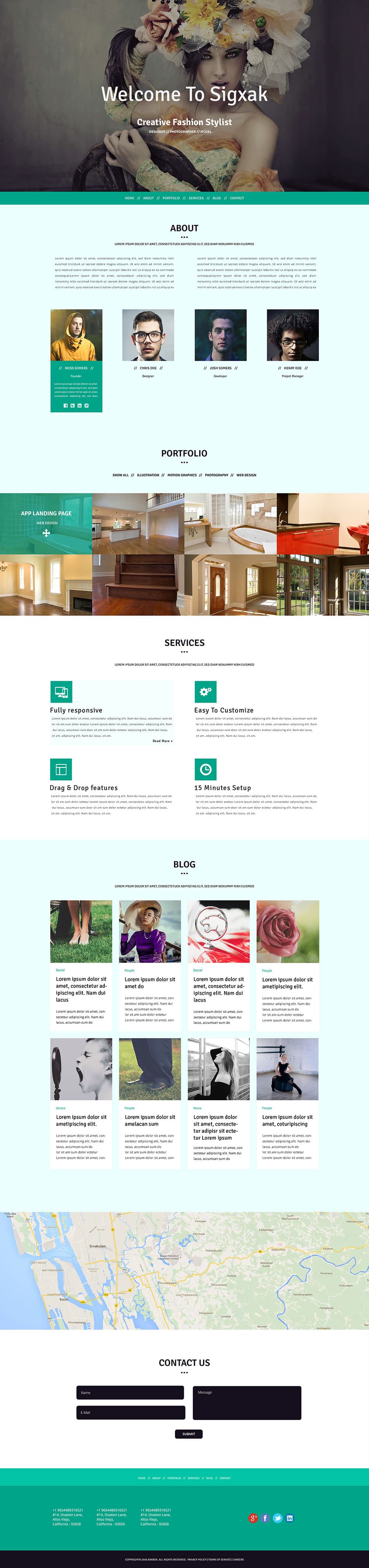Sigxak - Free Single Page HTML Template | Free HTML5 Templates